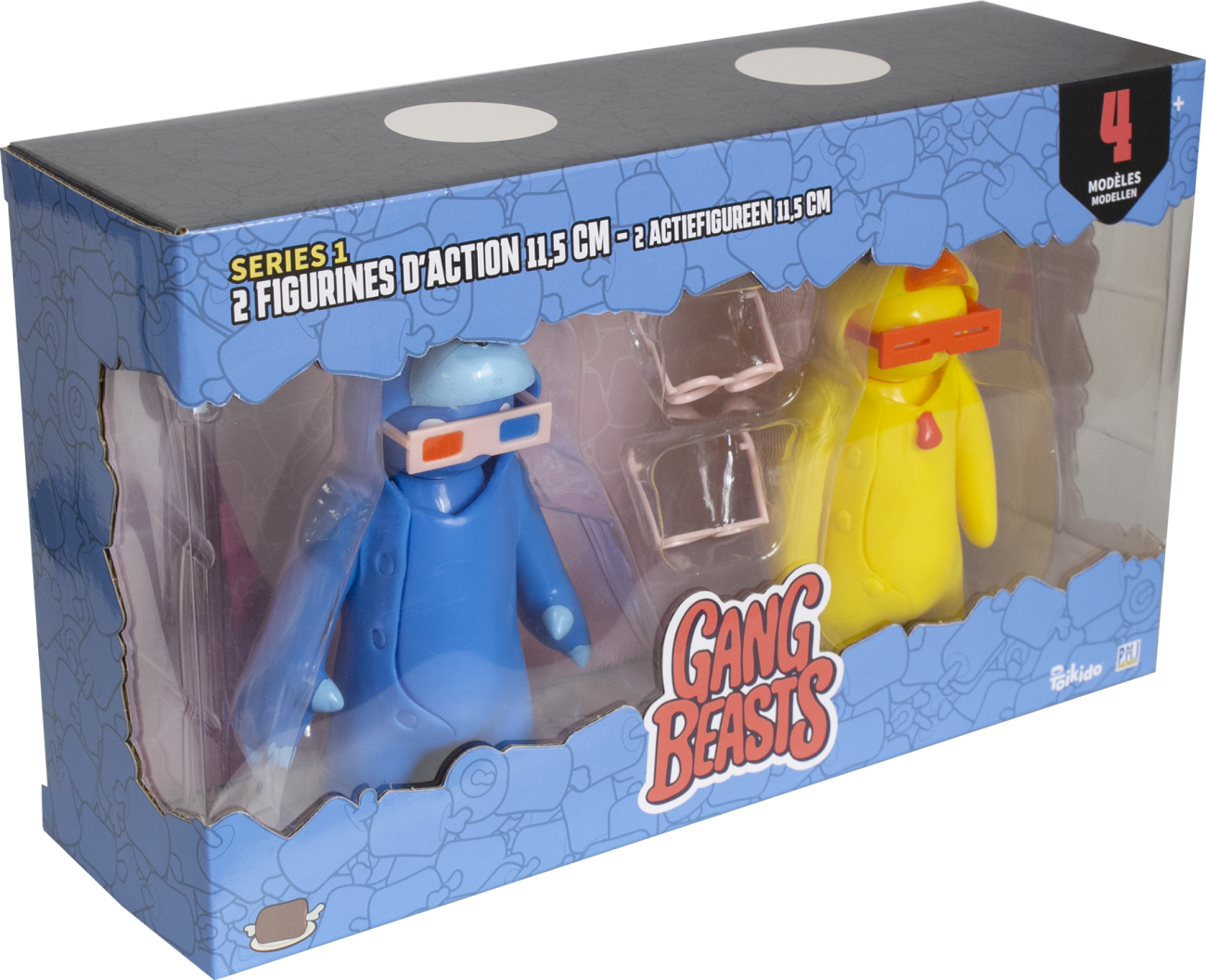 Gang Beasts - 2 Figurines d'action 11,5 cm | Lansay