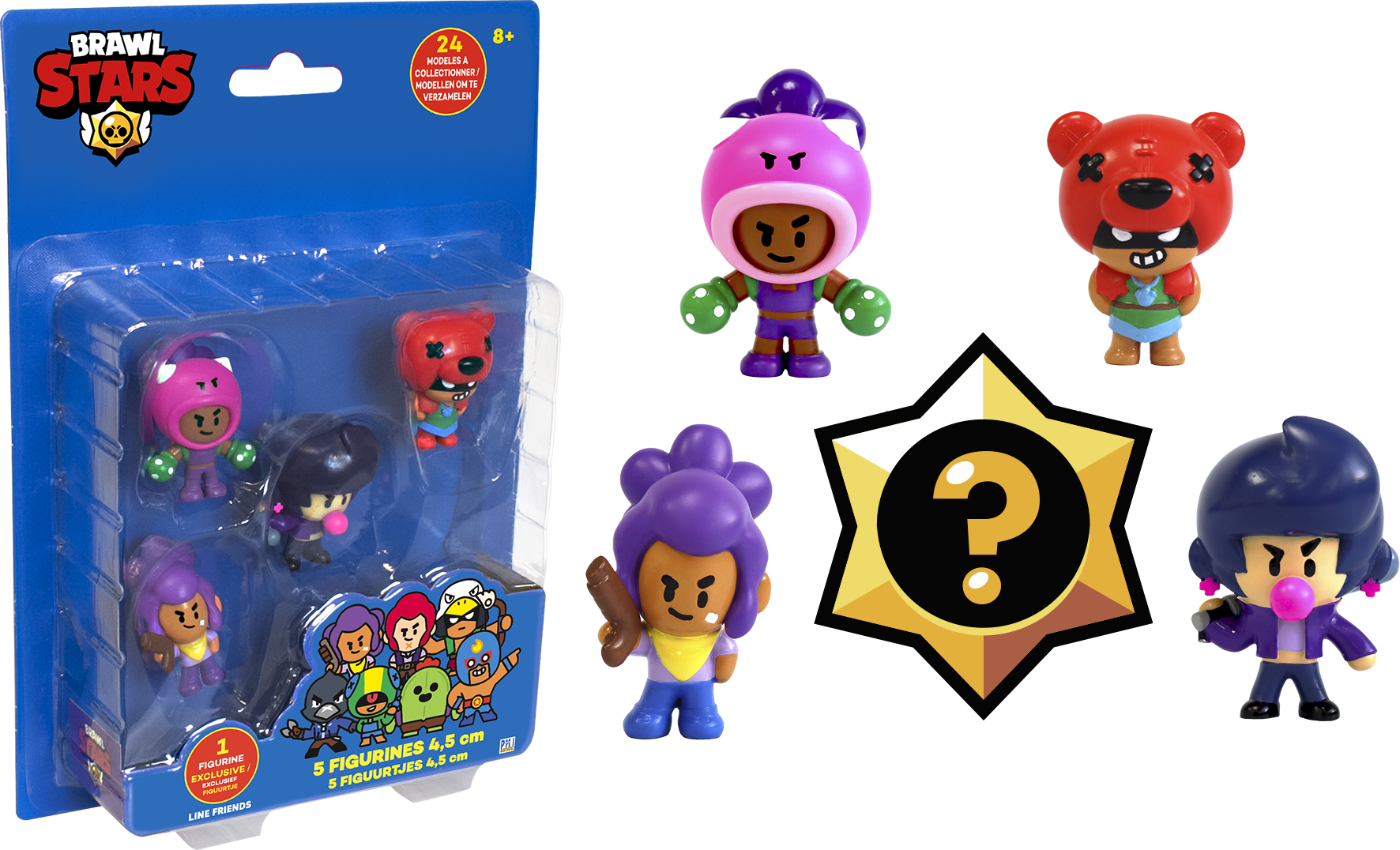 Brawl Stars - 5 Figurines 4,5 cm | Lansay
