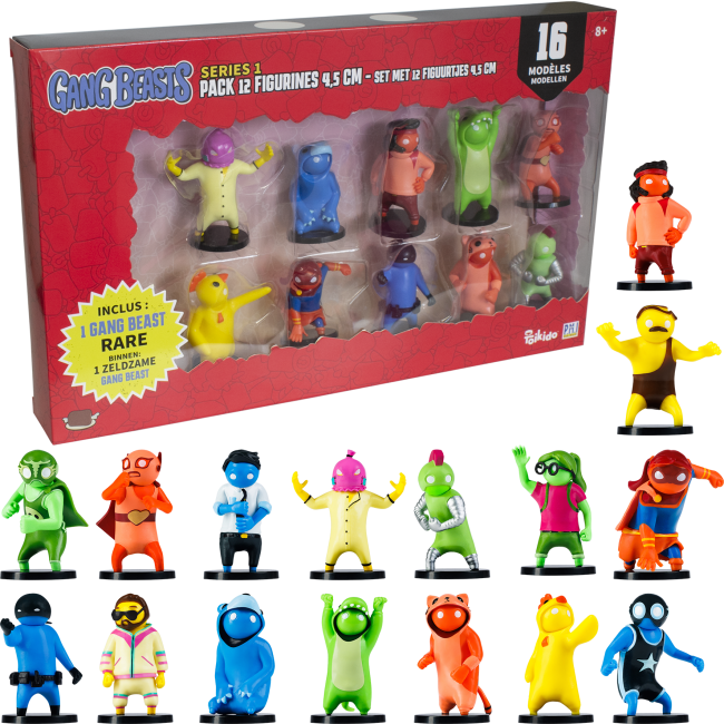Gang Beasts - 12 Figurines | Lansay